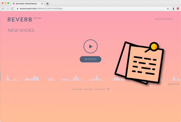 Make a Voice Message Online | Reverb Record