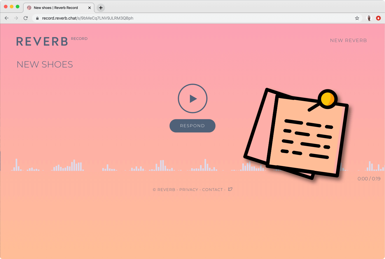 Make a Voice Message Online | Reverb Record