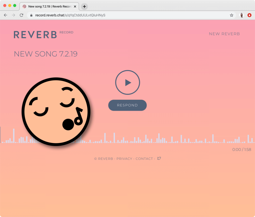 Private Audio Sharing | Reverb Record