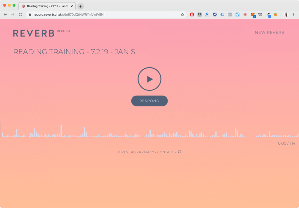 Have Your Students Record Themselves Reading | Reverb Record