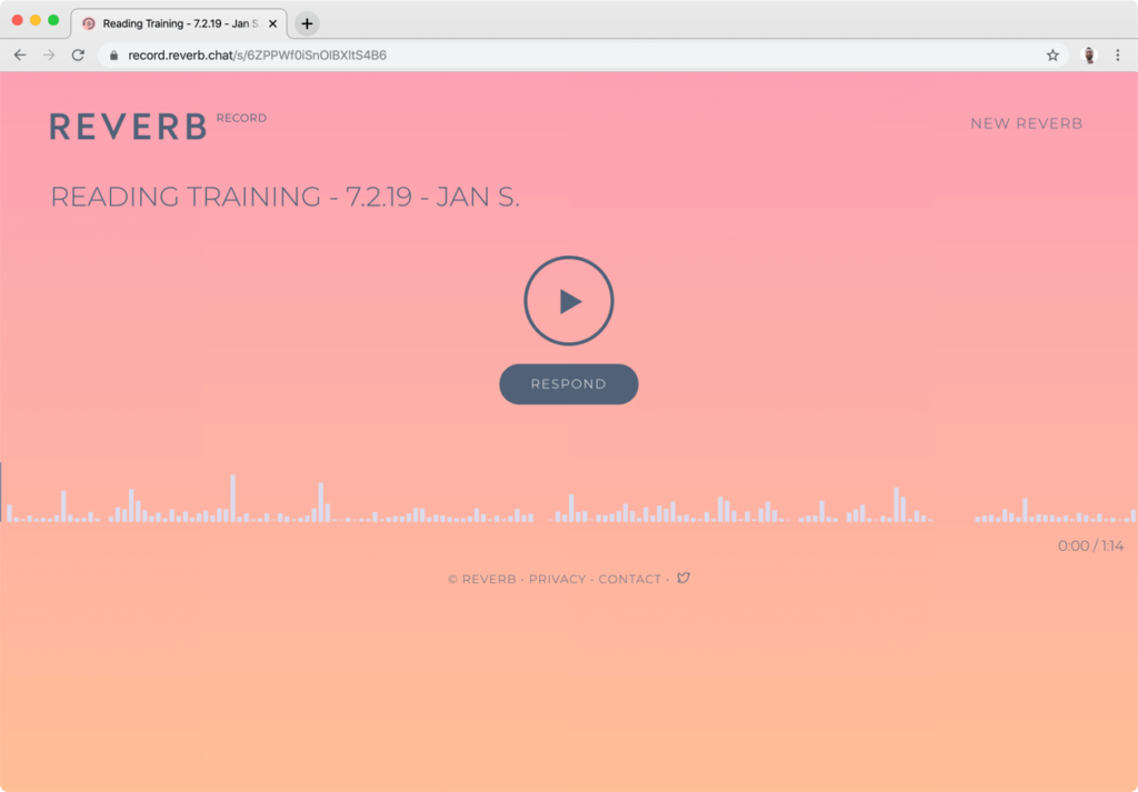 Voice Recording for Students | Reverb Record
