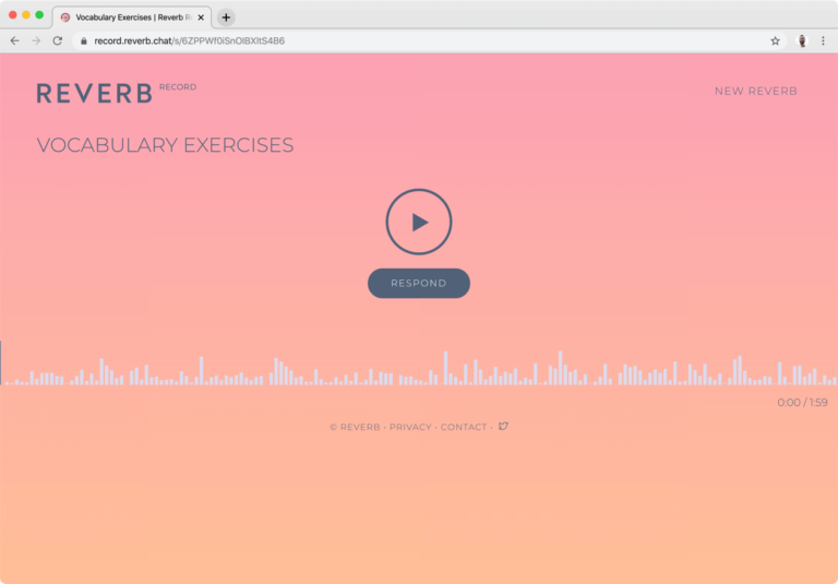 Voice Recording for Students | Reverb Record